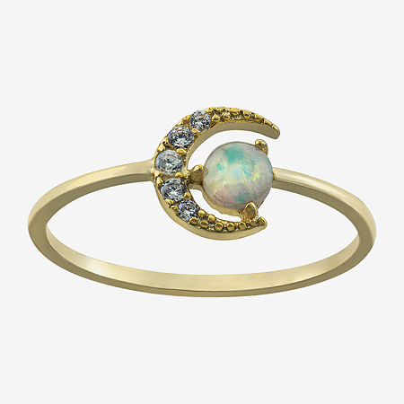 Click here for Silver Treasures Womens 20.5MM Opal 14K Gold Over... prices