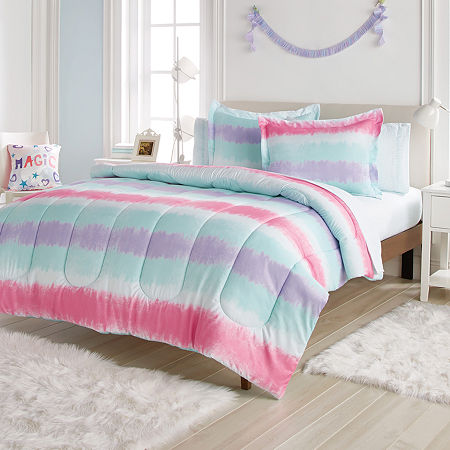 Click here for Dream Factory Kids Tie Dye Stripe Comforter Set  T... prices
