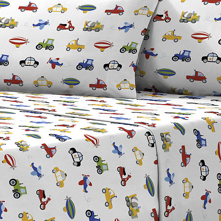 Click here for Dream Factory Trains Trucks 4-Pc. Sheet Set  Full... prices
