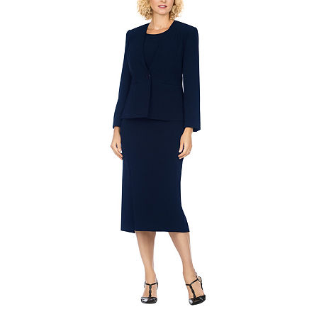 Click here for Giovanna Signature 3-pc. Skirt Suit  10  Blue prices