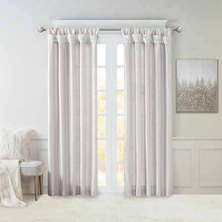 Click here for Madison Park Natalie Twisted Tab Tab Top Light-Fil... prices