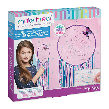 Click here for Make It Real DIY Dreamcatcher - Purple Pink Blue B... prices