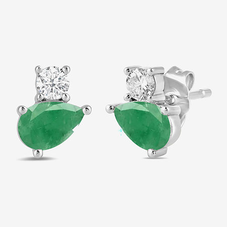 Click here for Toi Et Moi Genuine Gemstone & 1/5 CT. T.W. Lab Gro... prices