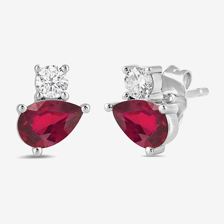 Click here for Toi Et Moi Genuine Gemstone & 1/5 CT. T.W. Lab Gro... prices