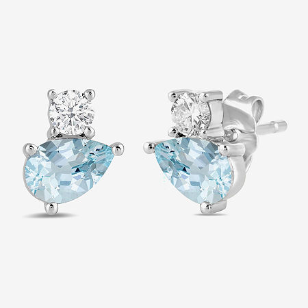 Click here for Toi Et Moi Genuine Gemstone & 1/5 CT. T.W. Lab Gro... prices