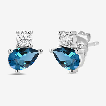 Click here for Toi Et Moi Genuine Gemstone & 1/5 CT. T.W. Lab Gro... prices