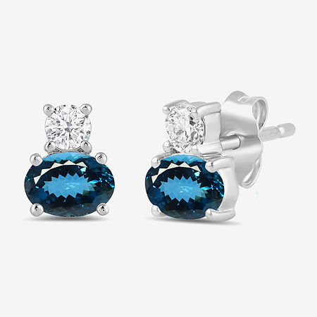Click here for Toi Et Moi Genuine Gemstone & 1/5 CT. T.W. Lab Gro... prices