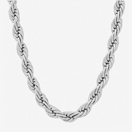 Click here for Mens Stainless Steel Rope Chain  One Size prices