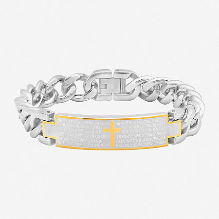 Click here for Mens Stainless Steel ID Bracelet  One Size  Two To... prices