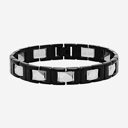 Click here for Mens Stainless Steel Solid 8 1/2 Inch Link Bracele... prices