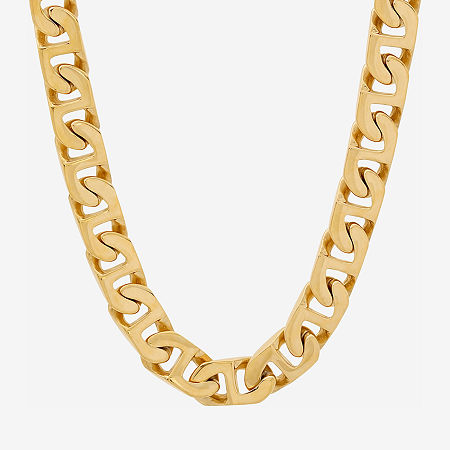 Click here for Yellow Stainless Steel Chain Necklace  One Size prices