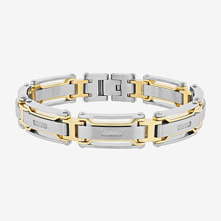 Click here for Mens Stainless Steel Solid 8 1/2 Inch Link Bracele... prices