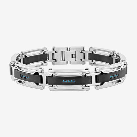 Click here for Mens Stainless Steel Solid 8 1/2 Inch Link Bracele... prices