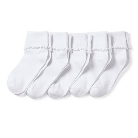 Click here for Thereabouts Little & Big Kid Girls 5 Pair Turncuff... prices