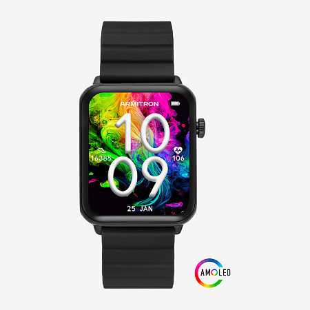 Armitron Connect Matrix Black Silicone Smartwatch  44mm - Black