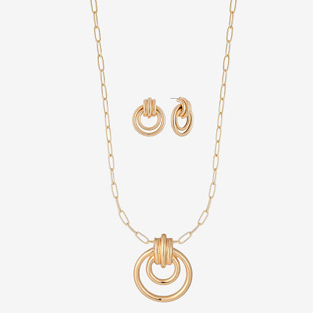Click here for Liz Claiborne Orbital Pendant Necklace & Drop Earr... prices