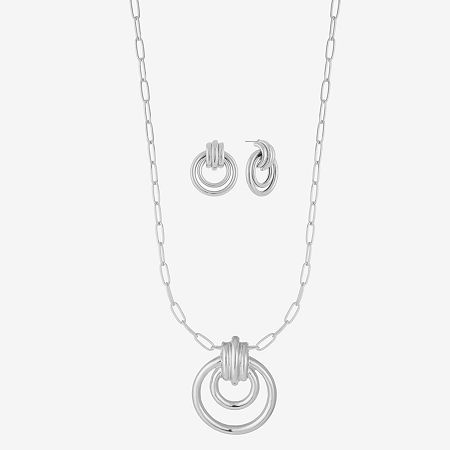 Click here for Liz Claiborne Orbital Pendant Necklace & Drop Earr... prices