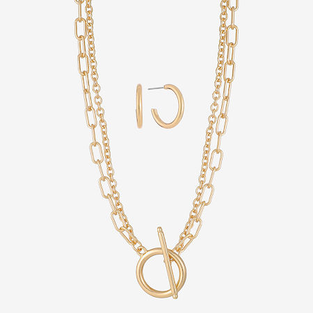 Click here for Liz Claiborne Toggle Chain Necklace & Drop Earring... prices