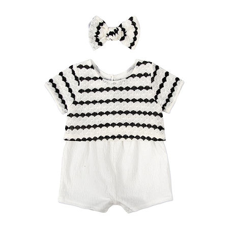Click here for Baby Essentials Baby Girls Short Sleeve Striped 2-... prices