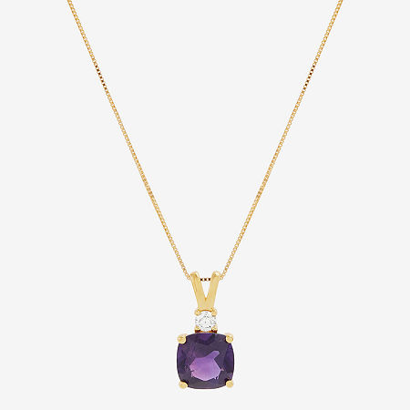 Click here for Womens 1/10 CT. T.W. Genuine Purple Amethyst 14K G... prices