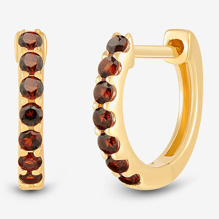 Click here for Womens Genuine Red Garnet 14K Gold Over Silver 10.... prices