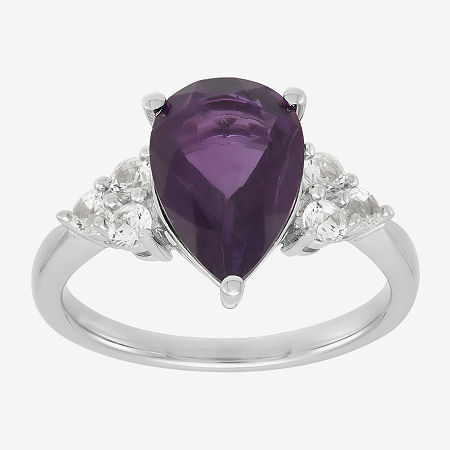 Click here for Womens Genuine Purple Amethyst Sterling Silver Pea... prices