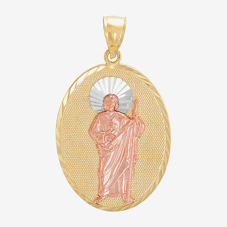 Click here for St. Jude Womens 14K Two Tone Gold Pendant  One Siz... prices