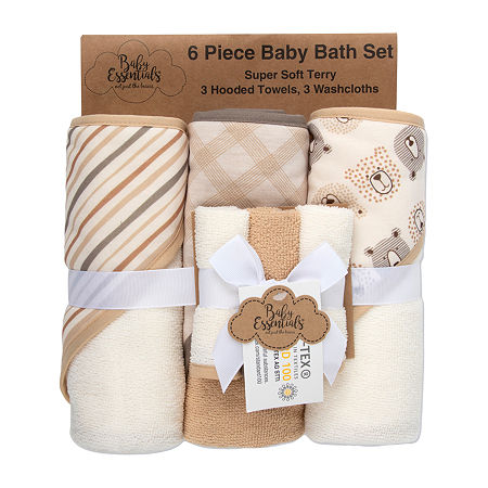 Click here for Baby Essentials 6-pc. Hooded Towel  One Size  Brow... prices