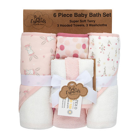 Click here for Baby Essentials 6-pc. Hooded Towel  One Size  Pink prices