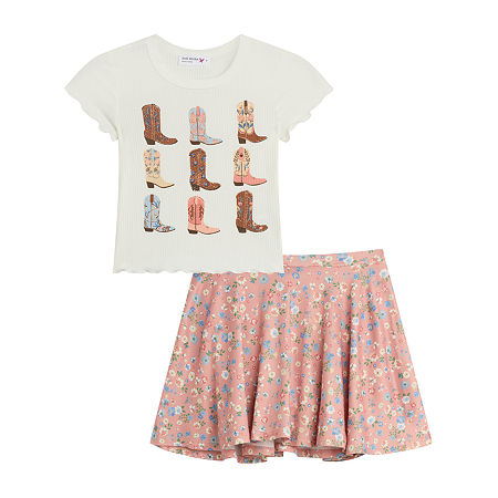 Click here for Byer California Little Girls 2-pc. Skirt Set  5  W... prices