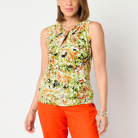 Click here for Black Label by Evan-Picone Womens Keyhole Neck Sle... prices