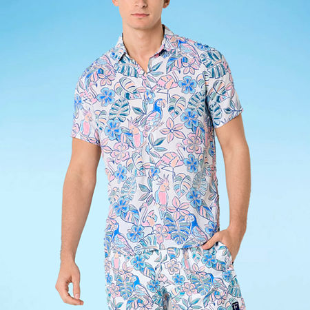 Click here for Endless Summer Striped Swim Shirt  Large  White prices