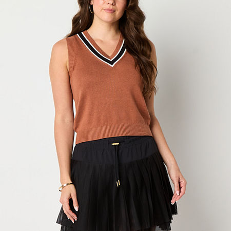 Click here for Stylus Womens V Neck Sweater Vest  X-small  Orange prices