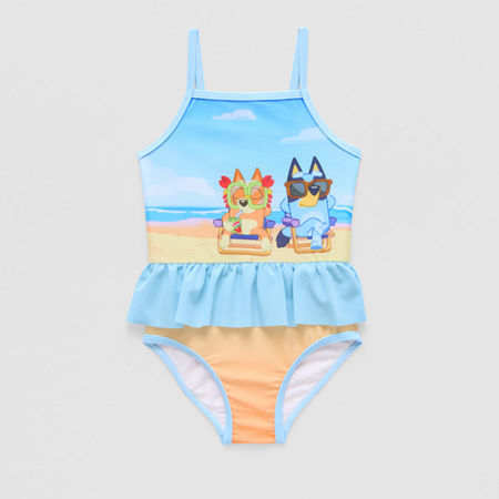 Click here for Toddler Girls Bluey One Piece Swimsuit  2t  Blue prices