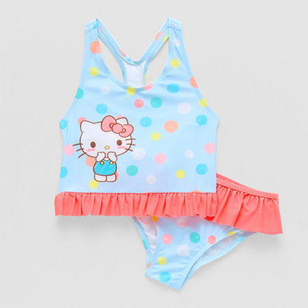 Click here for Little Girls Hello Kitty 2-pc. Tankini Set  4  Blu... prices