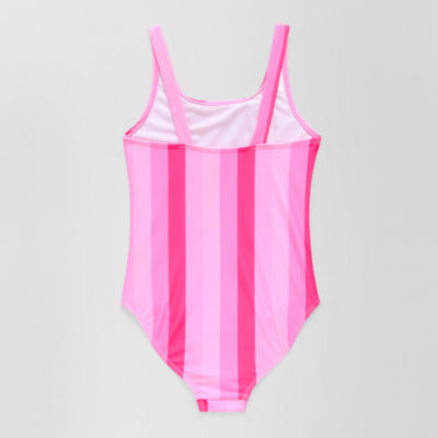 Little Girls Barbie One Piece Swimsuit, Color: Pink - JCPenney