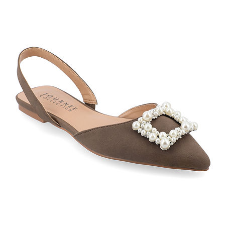 Click here for Journee Collection Hannae Womens Pointed Ballet Fl... prices