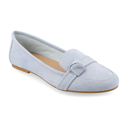 Journee Collection Womens Marci Slip On Flats - Blue