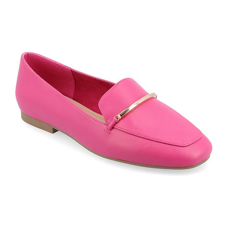 Journee Collection Womens Wrenn Slip On Loafers - Fuchsia