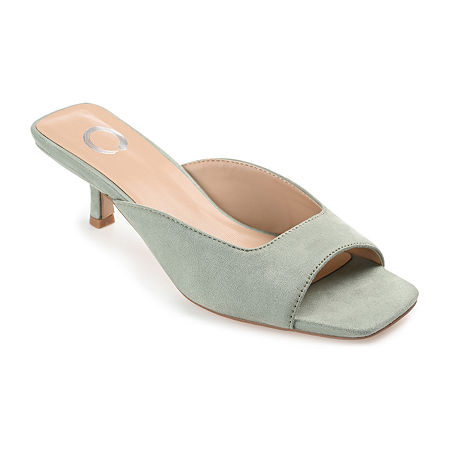 Click here for Journee Collection Larna Womens Square Open Toe Ki... prices