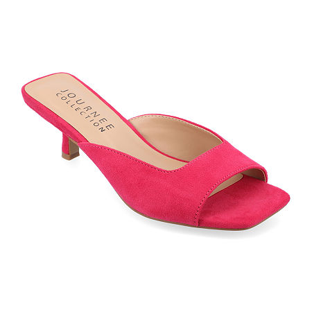 Click here for Journee Collection Larna Womens Square Open Toe Ki... prices