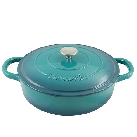 Click here for Cast Iron Braising Pan  One Size  Blue prices
