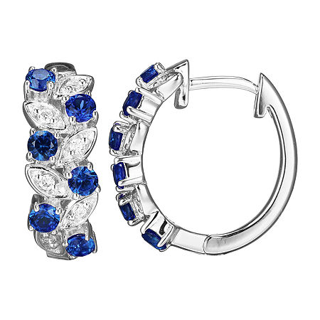 Click here for Lab Grown Blue Sapphire & 1/10 CT. T.W. Lab Grown... prices