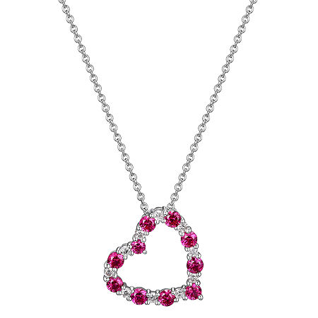 Click here for Womens Lab Grown Red Ruby & 1/7 CT. T.W. Lab Grown... prices