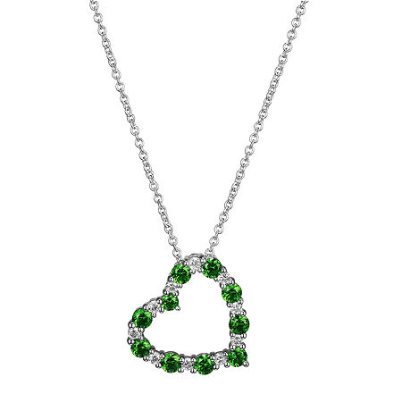 Click here for Womens Lab Grown Green Emerald & 1/7 CT. T.W. Lab... prices