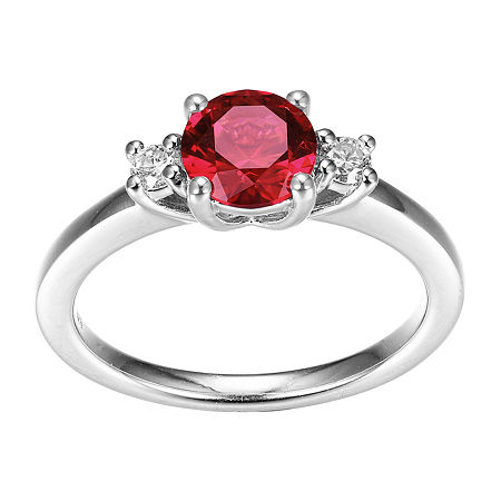 Click here for Womens Lab Grown Red Ruby & 1/7 CT. T.W. Lab Grown... prices