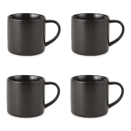 Click here for Loom + Forge Ren 4-pc. Coffee Mug  One Size  Black prices