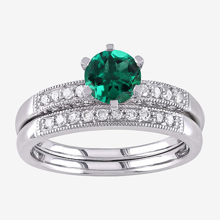 Click here for Modern Bride Gemstone Womens 1/3 CT. T.W. Lab Crea... prices