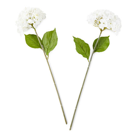 Click here for Linden Street 24 White Hydrangea 2-pc. Vase Filler... prices