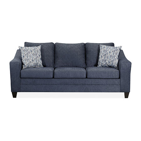 Click here for Sullivan Upholstered Chenille Sofa  One Size  Blue prices